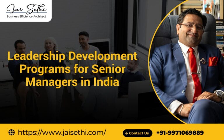 Senior Manager Leadership Training Programs in India